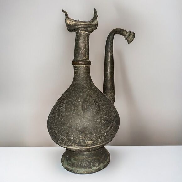 Accents | Antique Ottoman Copper Jug Pitcher Ibrik Islamic Handmade ...